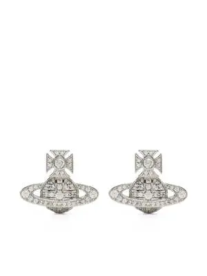VIVIENNE WESTWOOD Carmela Bas Relief Earrings - Silver