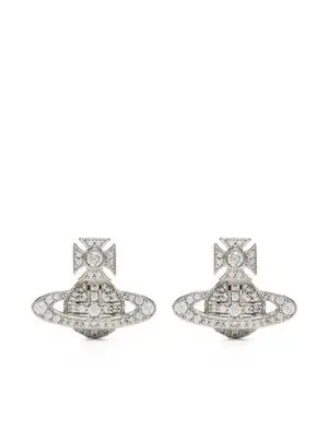 VIVIENNE WESTWOOD Carmela Bas Relief Earrings - Silver