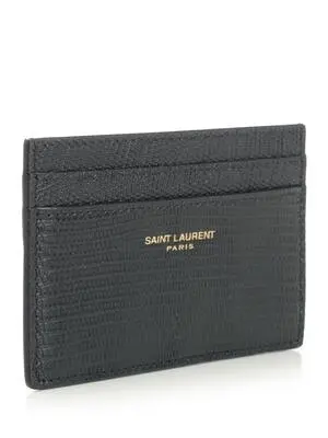 Saint Laurent Signature Card Holder - Black