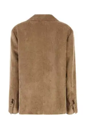 Brunello Cucinelli Cappuccino Velvet Blazer