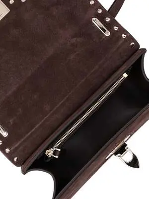 Valentino Garavani Small Rockstud Shoulder Bag - Brown