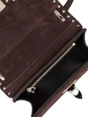 Valentino Garavani Small Rockstud Shoulder Bag - Brown