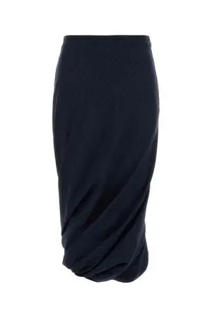 Balenciaga Embroidered Wool Skirt - Multicolor