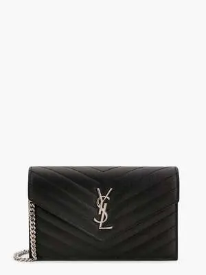 Saint Laurent Cassandre Pochette Grain-de-poudre Leather Crossbody Bag - Multicolor