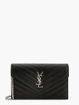 Saint Laurent Cassandre Pochette Grain-de-poudre Leather Crossbody Bag - Multicolor