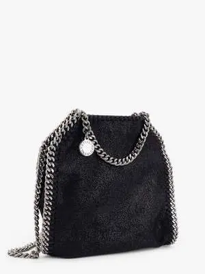 Stella McCartney Falabella Tiny Shaggy Deer Crossbody Bag - Black
