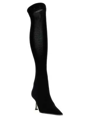 Rene Caovilla Knitted Over The Knee Boots
