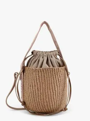 Chloé Woody Raffia Bucket Bag - Multicolor