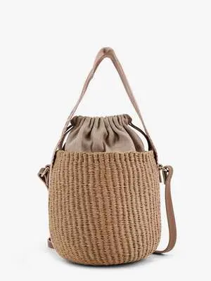 Chloé Woody Raffia Bucket Bag - Multicolor