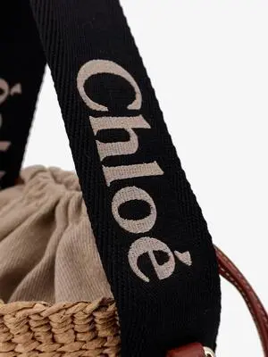 Chloé Woody Raffia Bucket Bag - Multicolor