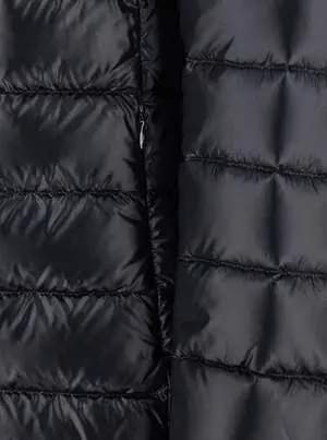 Herno Down Jacket With Fixed Hood And Zip Pockets In Tech Fabric For