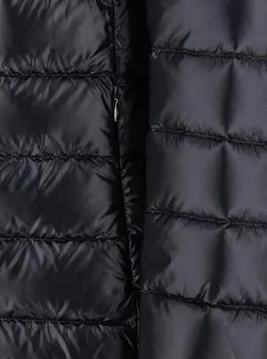 Herno Down Jacket With Fixed Hood And Zip Pockets In Tech Fabric For - Black