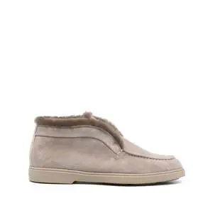 Santoni Suede Slip-on Boots - Multicolor