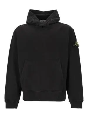 Stone Island STONE ISLAND Oversized Hooded Sweatshirt Black