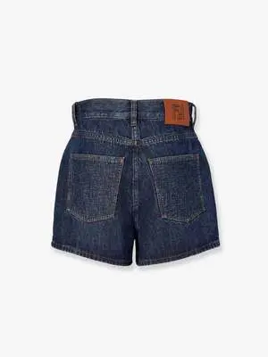 Fendi Cotton Denim Shorts