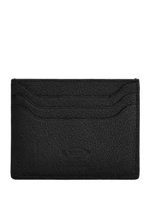 TOD'S Grained Leather Card Holder - Black