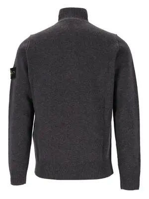 Stone Island Zip Sweater - Gray