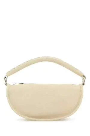 Burberry Ivory Leather Handbag - White