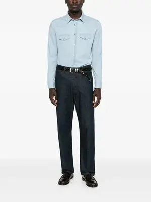 TOM FORD Denim Chambray Western Shirt