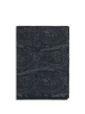 Etro Paisley Scarf - Black