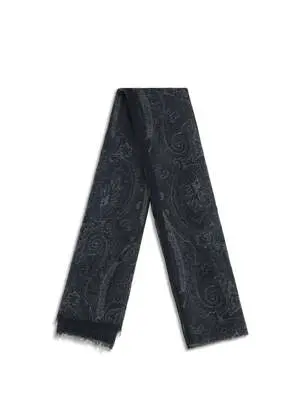 Etro Paisley Scarf - Black