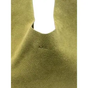 A.p.c. Suede Shoulder Bag - Green