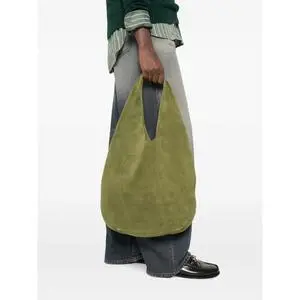 A.p.c. Suede Shoulder Bag - Green
