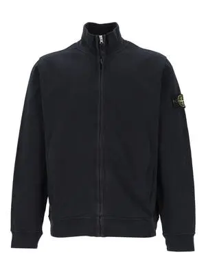 Stone Island Fleece Track Jacket - Blue