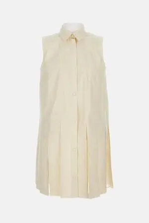 Moncler Pleated Shirt Dress - Multicolor