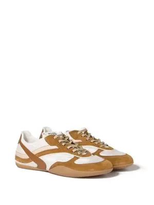 Miu Miu Gymnasium Technical Fabric And Suede Sneakers - Multicolor