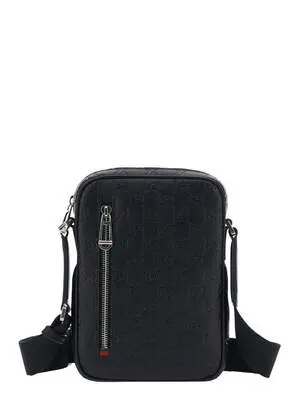 Gucci Emblem Crossbody Bag - Multicolor