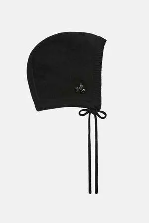 Simone Rocha Cashmere Bonnet With Sequined Embroidery - Multicolor