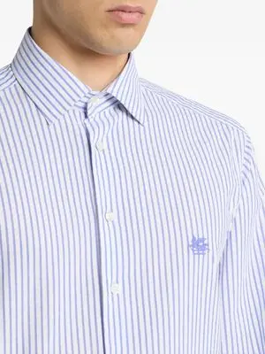 Etro Striped Cotton Seersucker Shirt