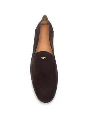 TOD'S Cuoio Sabot Pantofola Lettering - Brown