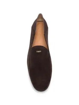 TOD'S Suede Slip-on Shoes - Brown