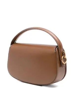 Saint Laurent Voltaire Bag In Box Leather - Brown