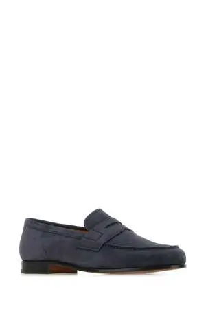 Church's Navy Leather Heswall Loafers