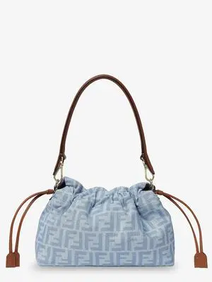 Fendi Mamma Baguette Light Denim Crossbody Bag - Multicolor