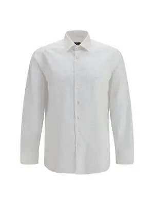 Etro Roma Cotton Shirt With Pegaso Logo - White