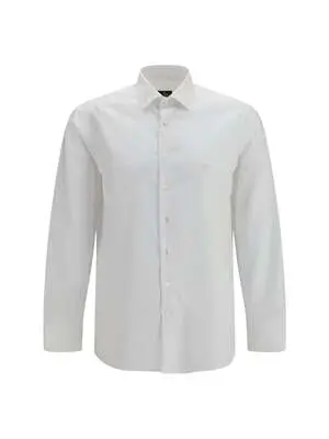 Etro Roma Cotton Shirt With Pegaso Logo - White
