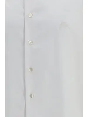 Etro Roma Cotton Shirt With Pegaso Logo - White