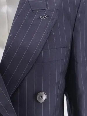 Givenchy Double-breasted Wool Blazer - Multicolor