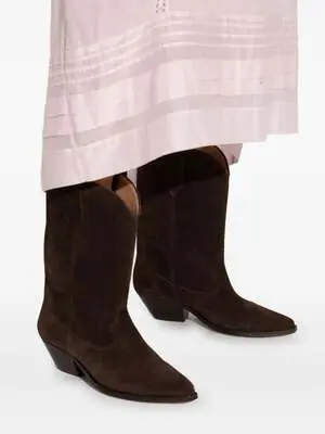 Isabel Marant Étoile Duerto Suede Cowboy Boots - Brown