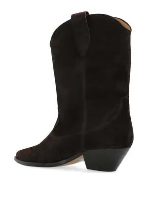 Isabel Marant Étoile Duerto Suede Cowboy Boots - Brown