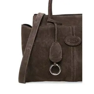 TOD'S Suede Tote Bag - Brown