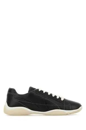 Prada Nappa Leather Sneakers - Black
