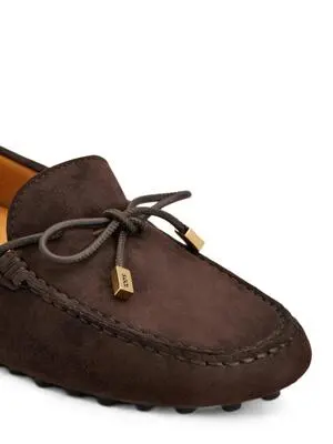 TOD'S Suede Gommino Loafers - Brown