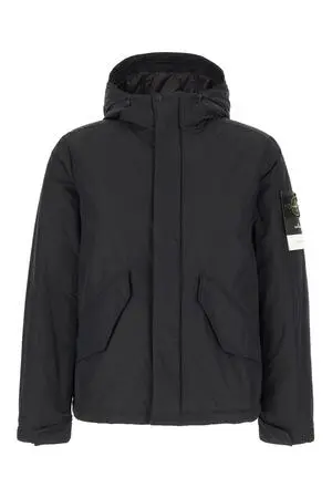 Men's Stone Island Black Coats