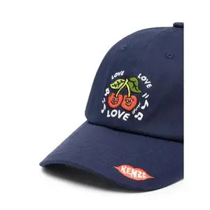 Kenzo Twill Baseball Cap - Blue