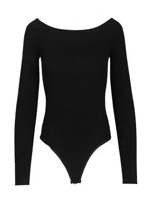 Alaïa Ribbed Knit Bodysuit